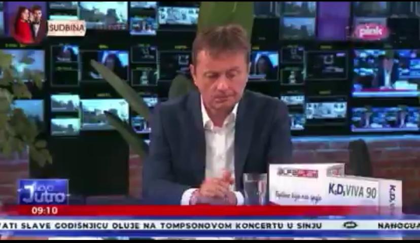 Ministar Glišić doživeo moždani udar tokom gostovanja u Jutarnjem programu na TV Pink - Bujanovačke